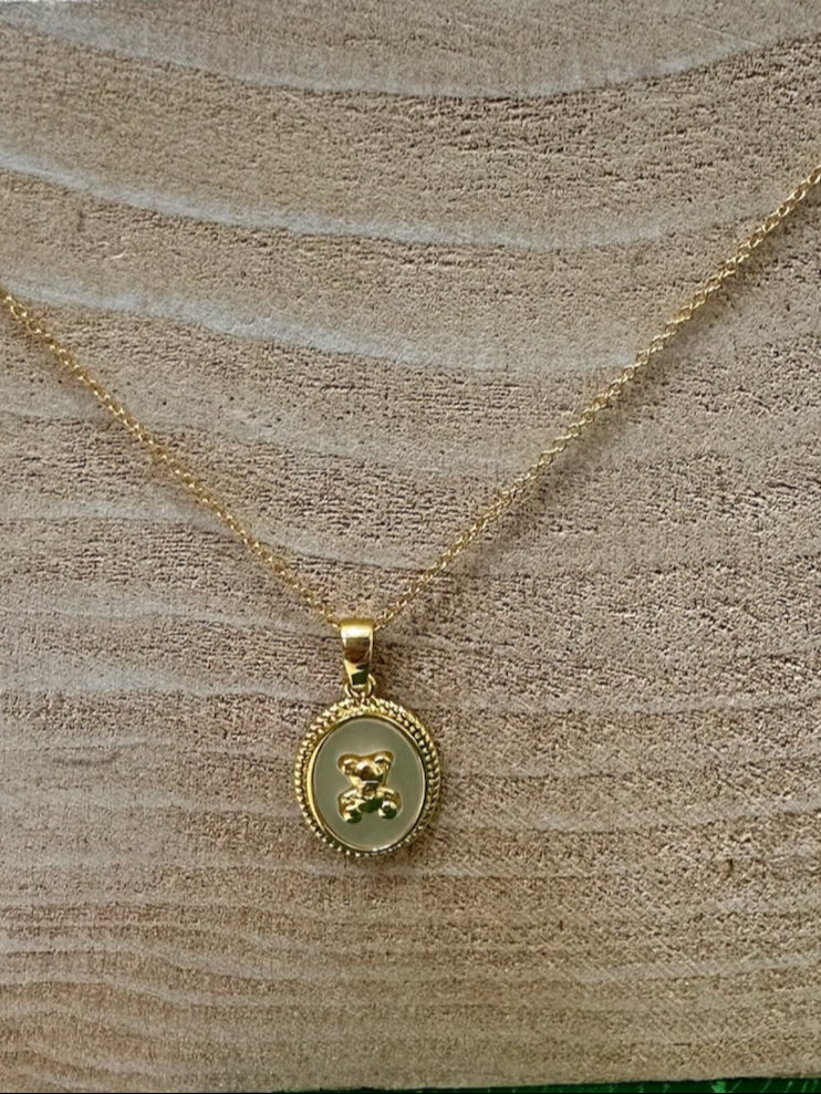 Bara Boheme Kid MOP Teddy Bear Necklace – Vagabond Apparel Boutique