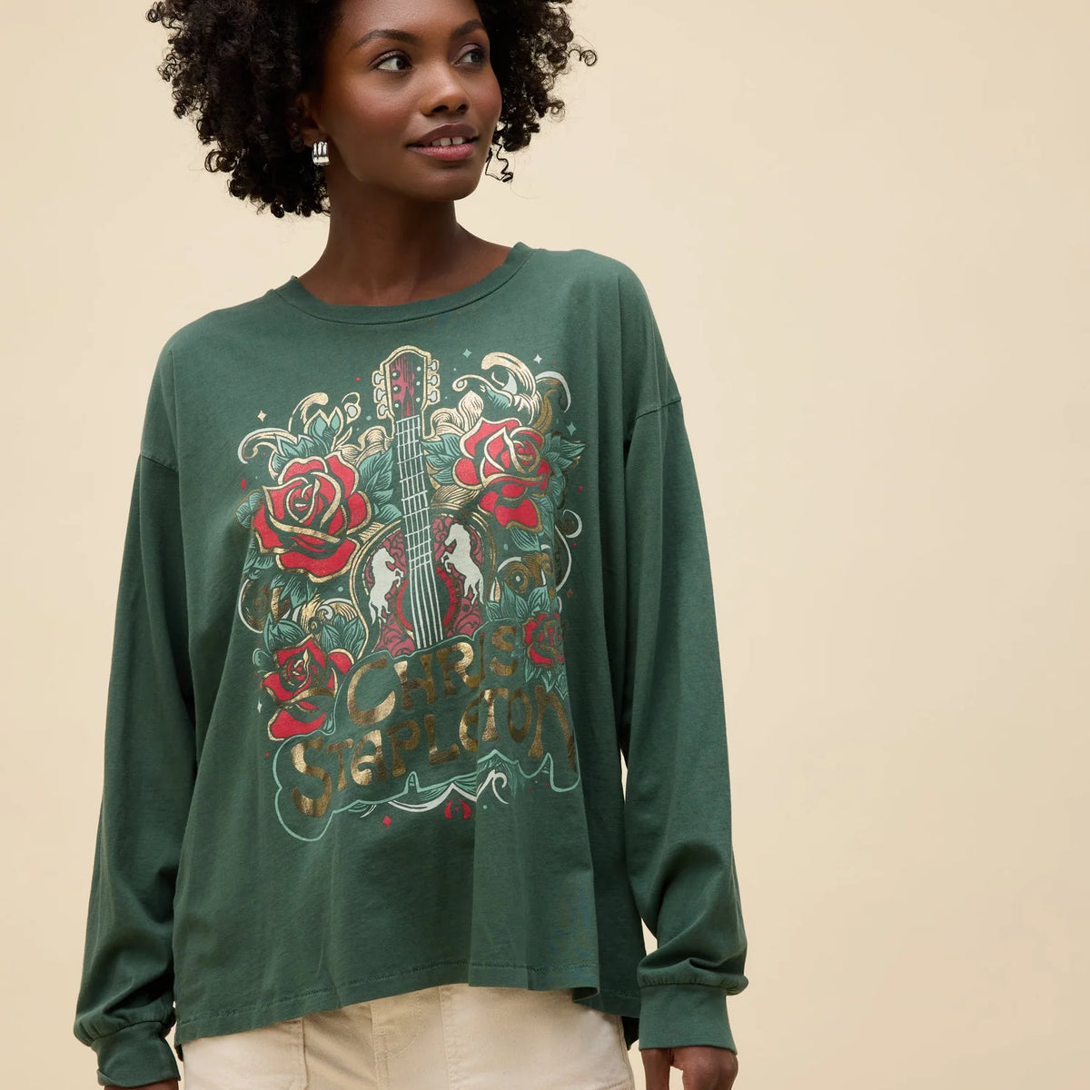Daydreamer Chris Stapleton Guitar & Roses Long Sleeve – Vagabond ...