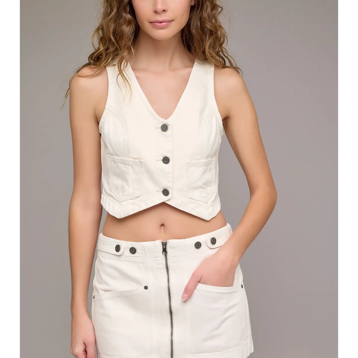 Hidden Jeans Cropped Fitted Vest – Vagabond Apparel Boutique