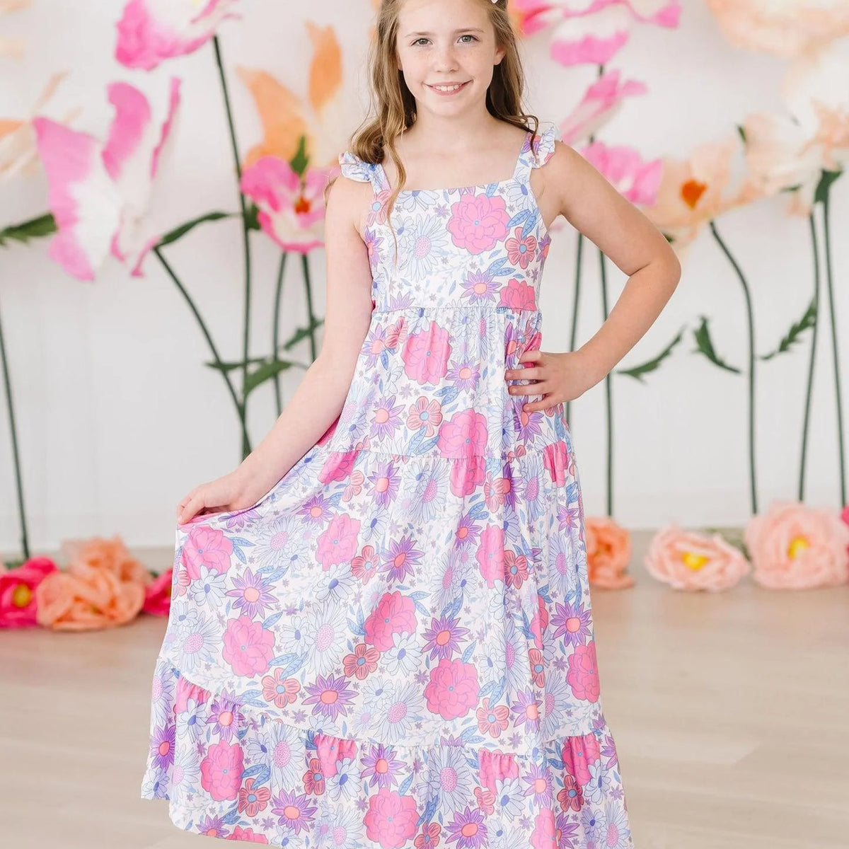 Mila & Rose Sweet Springtime Ruffle Maxi | Vagabond Apparel Boutique