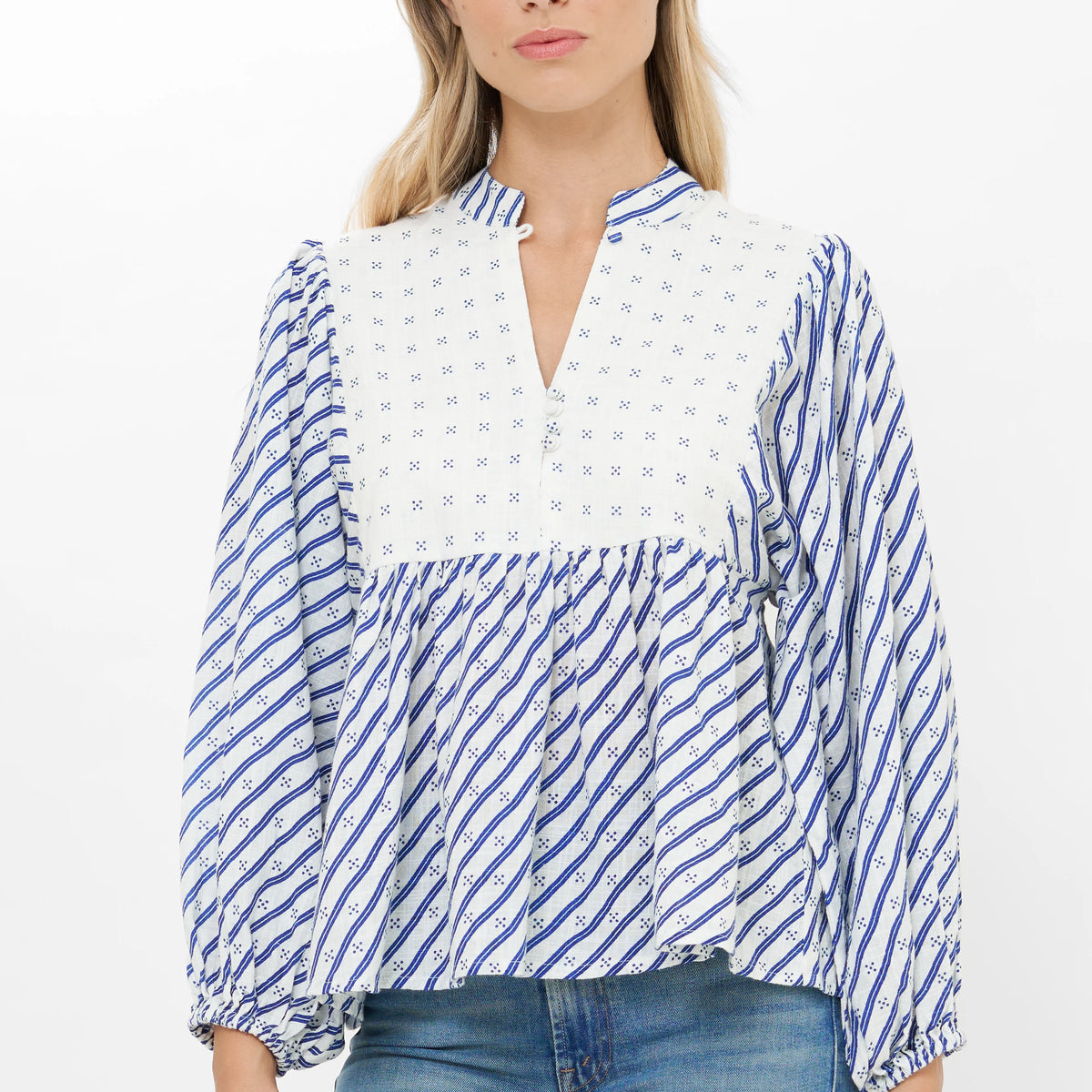 Oliphant Mandarin Balloon Top – Vagabond Apparel Boutique
