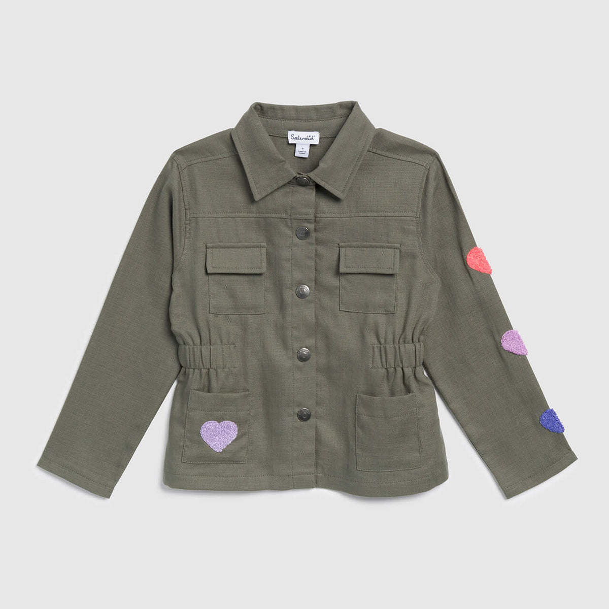 Splendid Toddler Girl Hearts Utility Jacket | Vagabond Apparel Boutique
