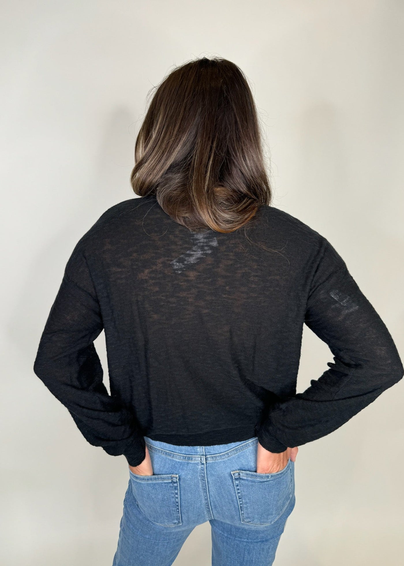 Stitch Drop Surf Sweater Black | Vagabond Apparel Boutique